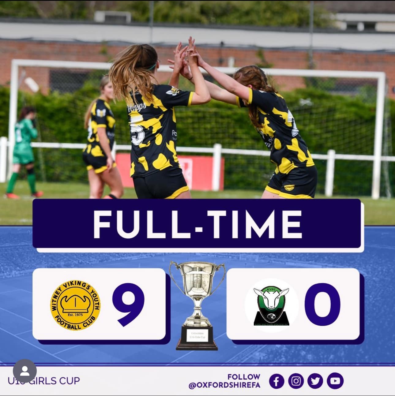 U16 Wasps – 2023-24 County Cup Winners – Witney Vikings Youth Football Club